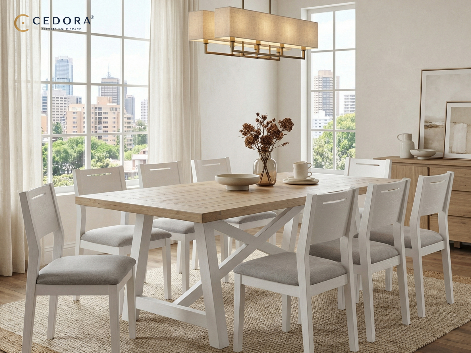 Round vs Rectangular Dining Table: How to Choose the Best Shape - Cedora® Furniture